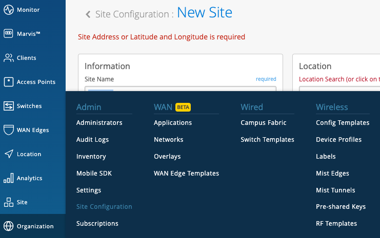 Juniper Mist Integration
